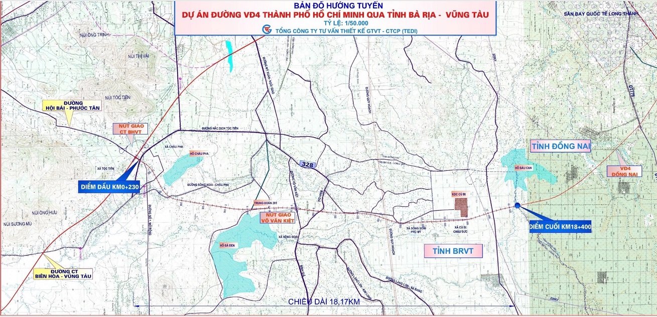 Đường Vành Đai 4 tuyến Bà Rịa Vũng Tàu sẽ đi qua đâu?